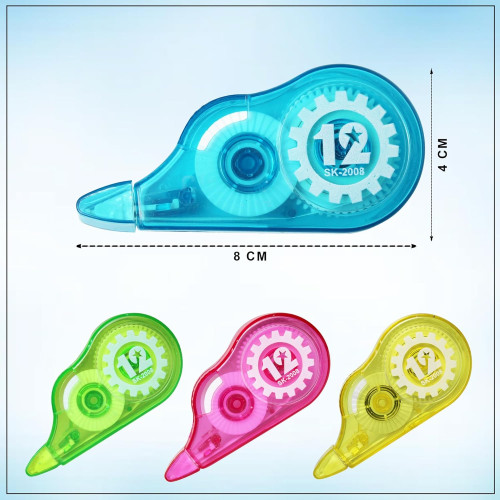 Classic Multipurpose 12 Meter White Strip Error Correction Tape